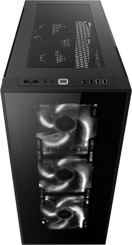 anidees AI Crystal Tempered Glas /Steel Computer Gaming Behuizing ...