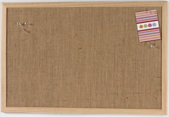 NAGA Prikbord Jute 40x60cm houten lijst | bol