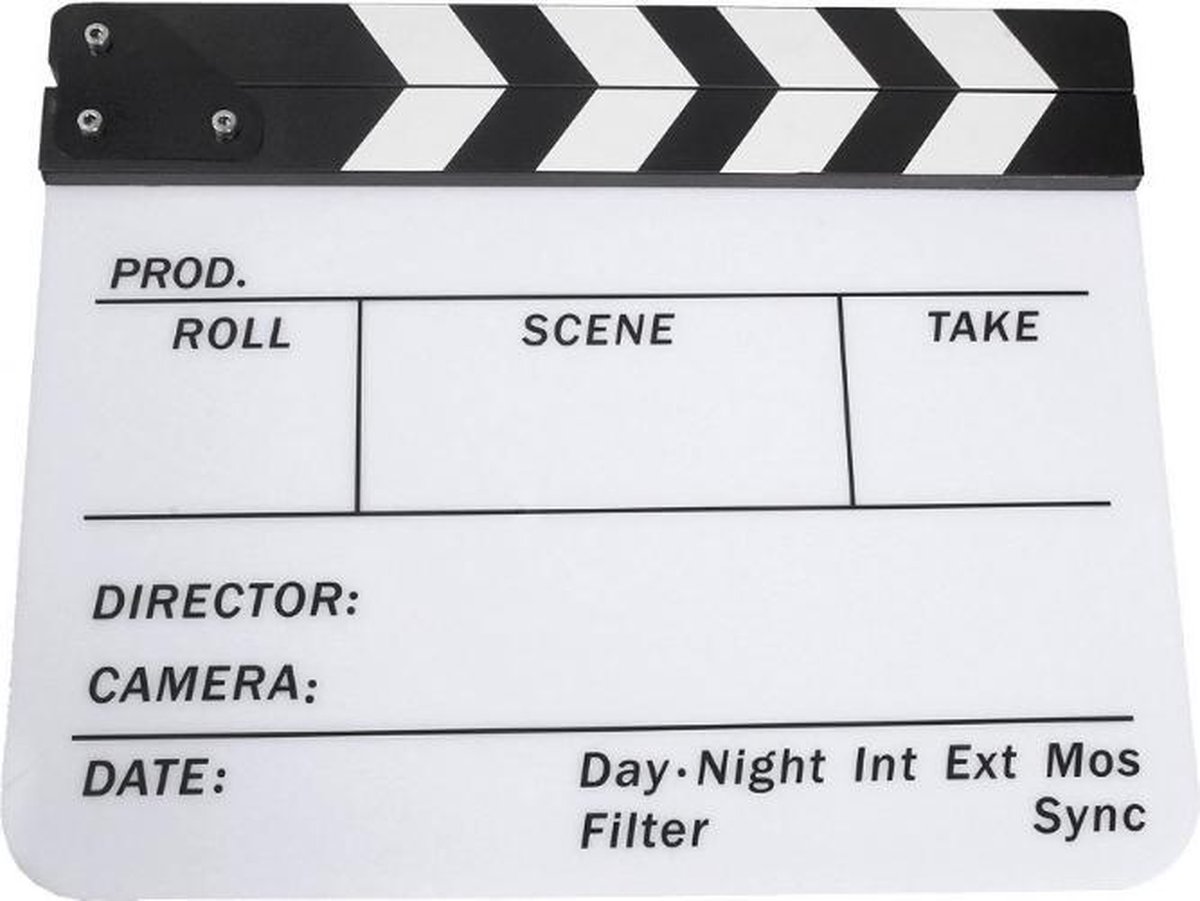 Director Clapper Board / Scene Board / Clapboard / Filmklapper - Zwart ...