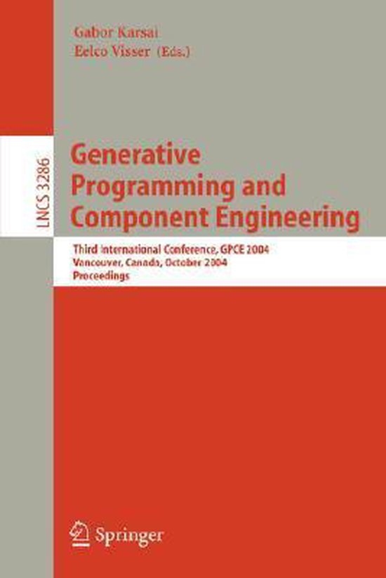 Generative Programming and Component Engineering | 9783540235804 | G ...