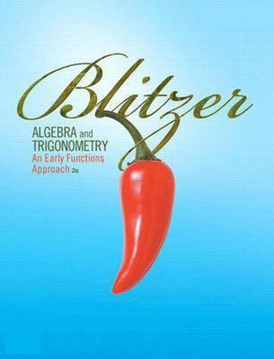 Algebra and Trigonometry | 9780321588708 | Robert F. Blitzer | Boeken ...