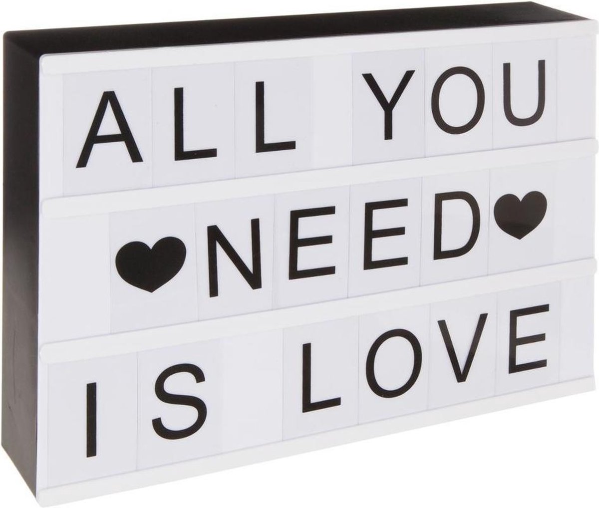 LED Light Box A4 - Cinema Lichtbox Letterbak Lamp Met Letters Symbolen ...