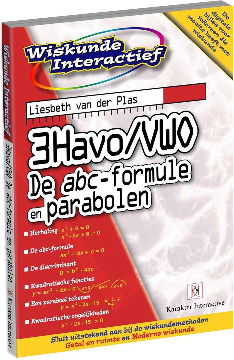 Karakter Wiskunde Interactief ABC-formule en Parabolen - 3 HAVO / VWO ...