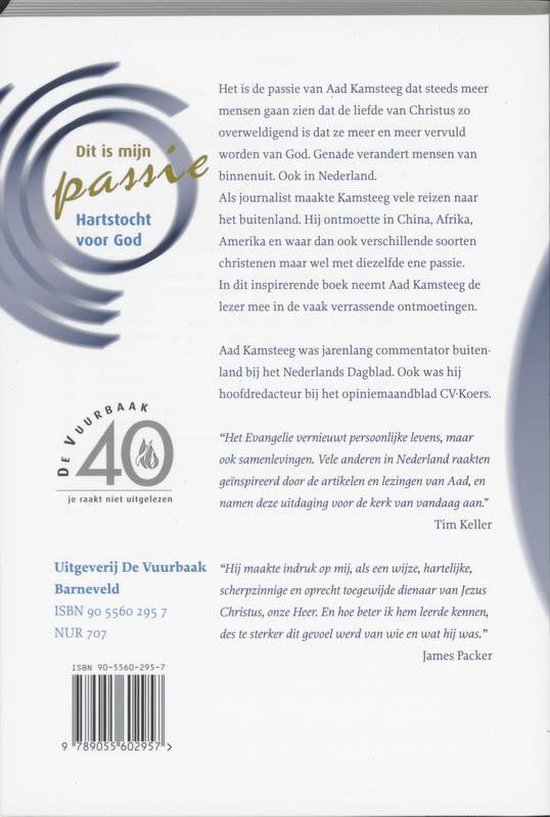 Dit Is Mijn Passie, Aad Kamsteeg | 9789055602957 | Boeken | bol