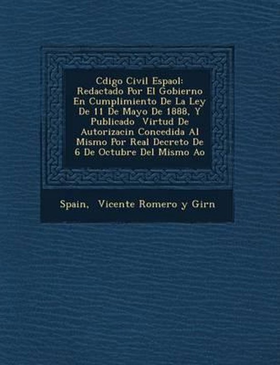 C Digo Civil Espa Ol | 9781249772866 | Boeken | bol.com
