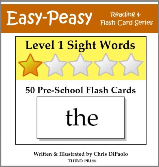Easy-Peasy Reading & Flash Card Series 1 - Level 1 Sight Words: 50 Pre ...