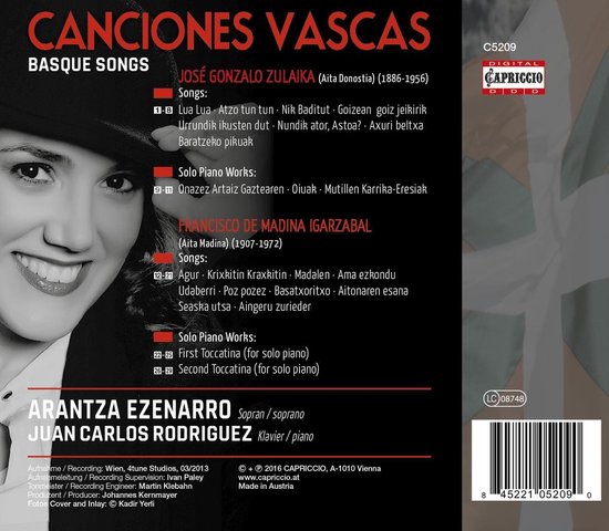 Arantza Ezenarro & Juan Carlos Rodriguez - Canciones Vascas (Basque ...