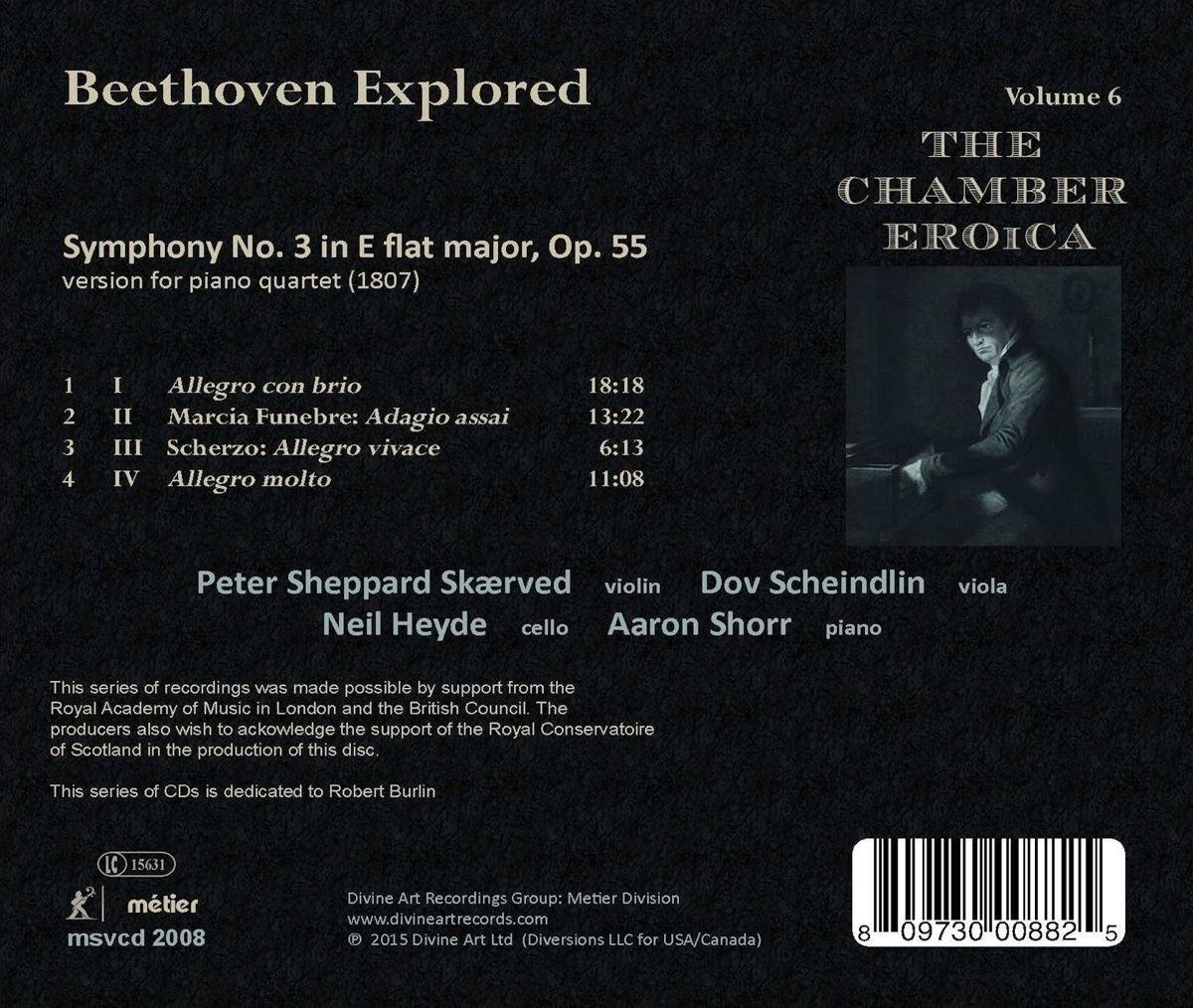 Beethoven Explored Violume 6 - The Chamber Eroica, Aaron Shorr | CD ...