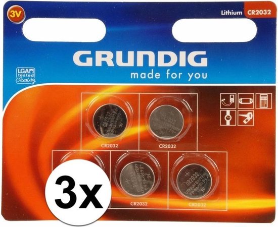 Knoopcel batterijen 15 stuks cr2032 3V | bol.com
