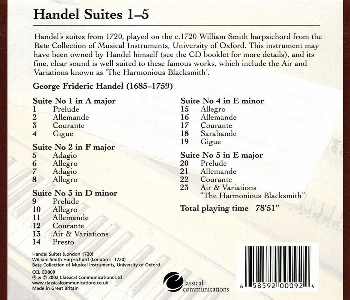 Handel Suites 1-5, Martin Souter | CD (album) | Muziek | bol