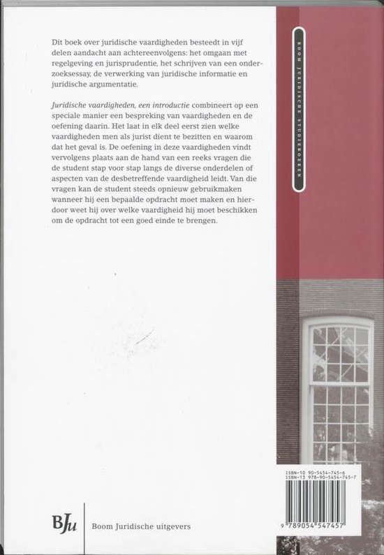 Juridische vaardigheden, een introductie | 9789054547457 | Am Bos ...