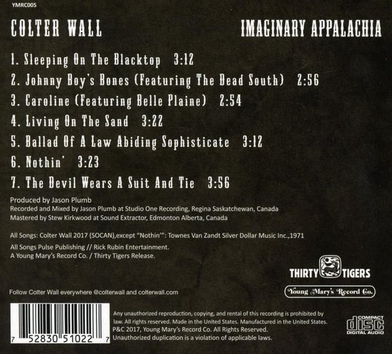 Imaginary Appalachia, Colter Wall | CD (album) | Muziek | bol