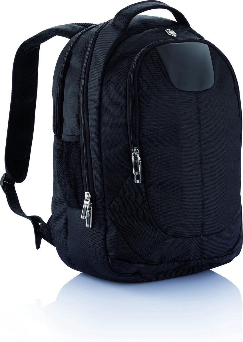 Swiss Peak outdoor laptop rugtas, zwart | bol.com