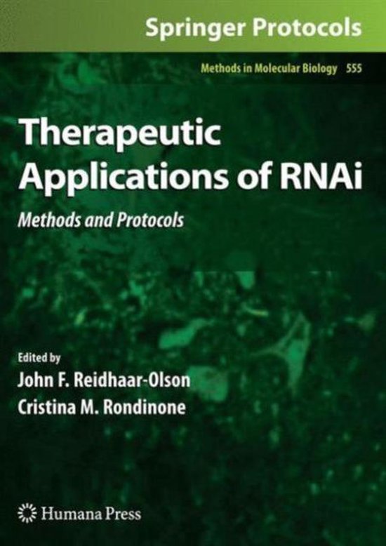 Therapeutic Applications of Rnai | 9781617794940 | Boeken | bol.com