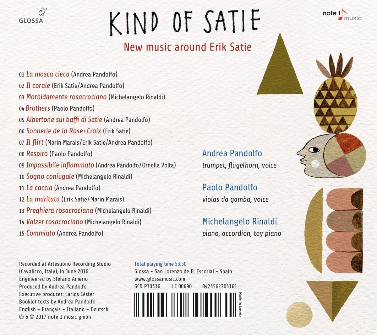 Andrea Pandolfo, Paolo Pandolfo & Michelangelo Rinaldi - kind Of Satie ...
