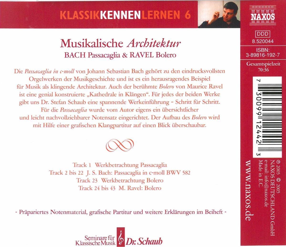 Stefan Schaub - Musikalische Architektur Volume 6 (CD), Stefan Schaub | Muziek | bol.com