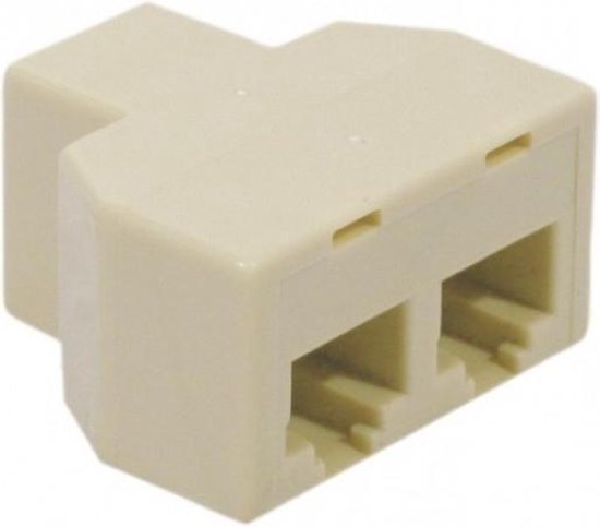 CUC Exertis Connect 252020 telefoon splitter RJ-11 F 2x RJ-11 F Ivoor ...