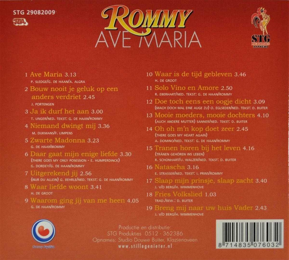 Ave Maria, Rommy | CD (album) | Muziek | bol.com