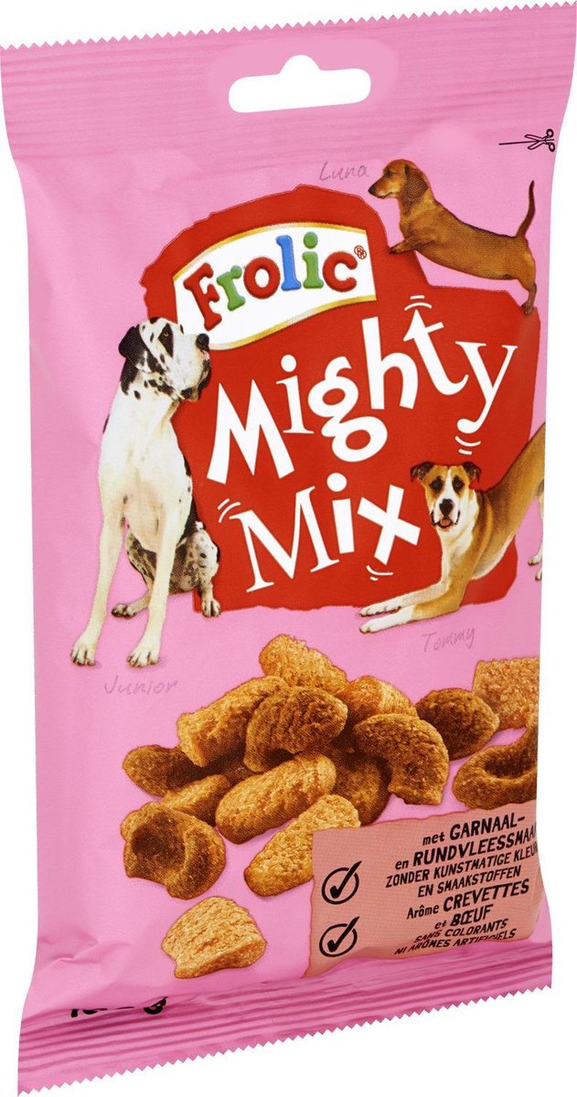 Frolic Mighty Mix - Hondensnack - 180 g | bol.com