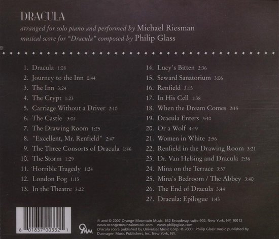 Michael Riesman - Dracula (CD), Michael Riesman | Muziek | bol