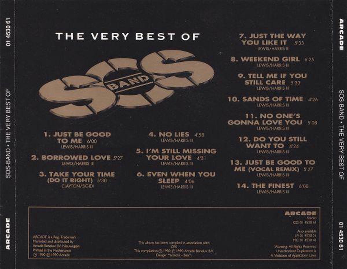 SOS Band S.O.S. Band - The Very Best Of 1980-1990 A Decade Of Dance ...