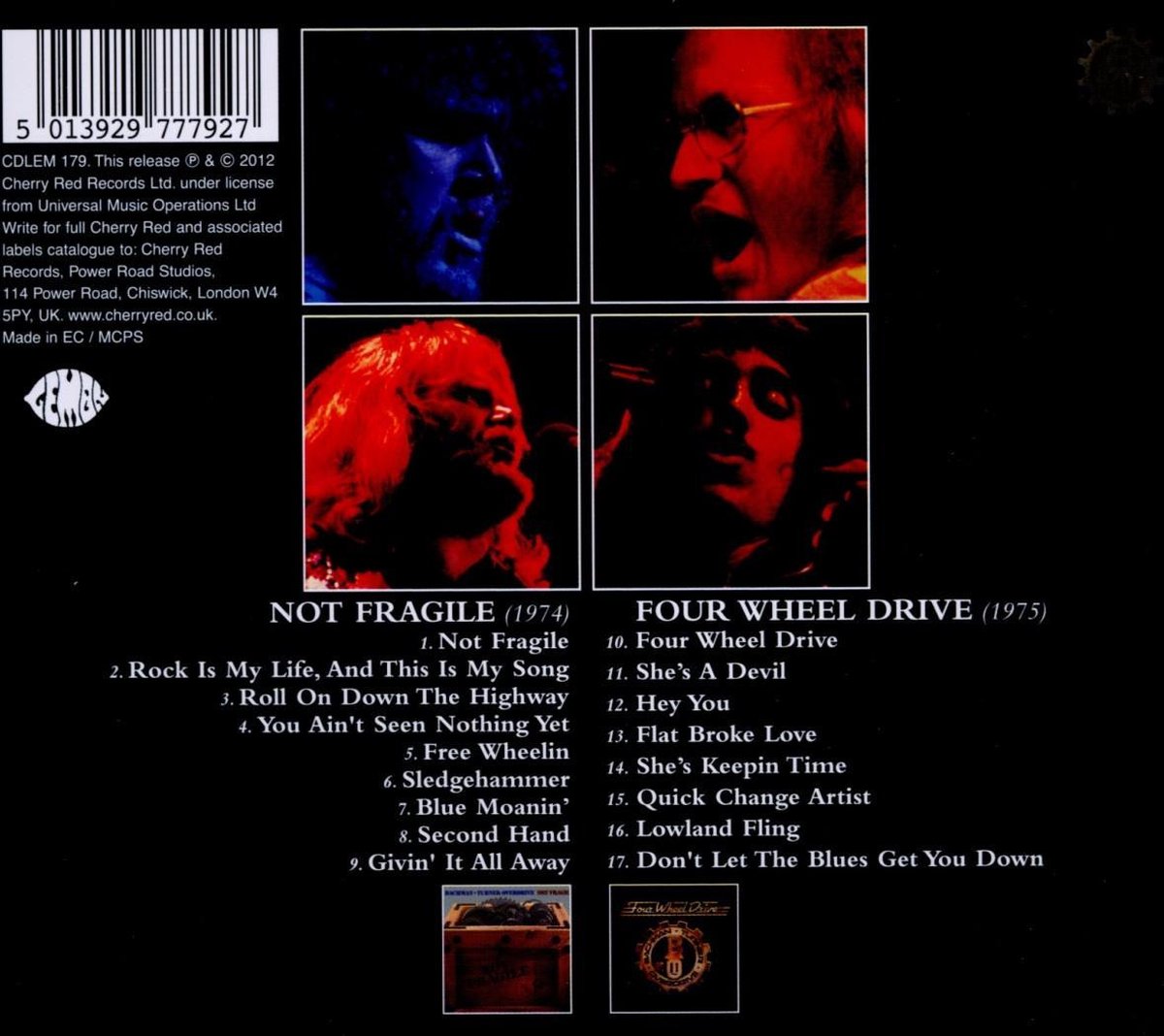 Not Fragile / Four Wheel Drive, Bachman-Turner Overdrive | Muziek | bol