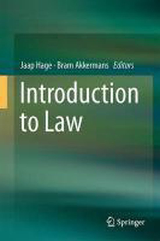 Introduction to Law | 9783319069098 | Boeken | bol.com