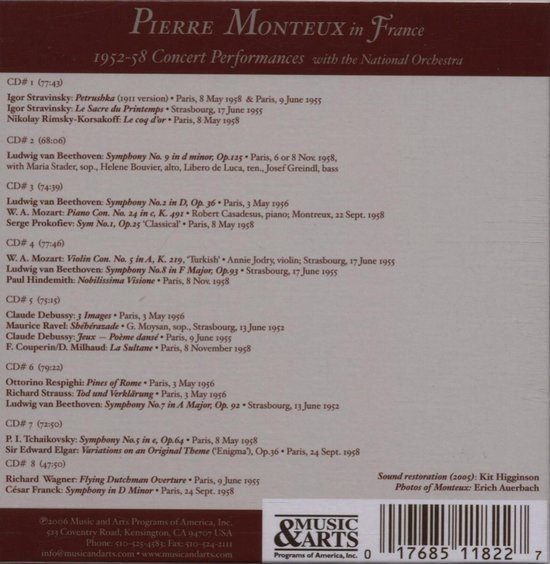 Monteux In France, Pierre Monteux | CD (album) | Muziek | bol.com