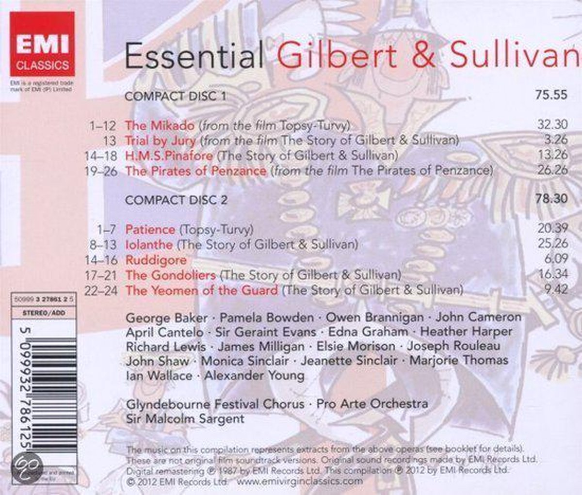Essential Gilbert & Sullivan, various artists | CD (album) | Muziek ...