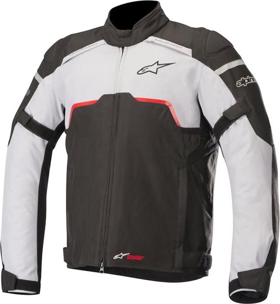 Alpinestars Hyper Drystar Black Mid Gray Textile Motorcycle Jacket XL ...
