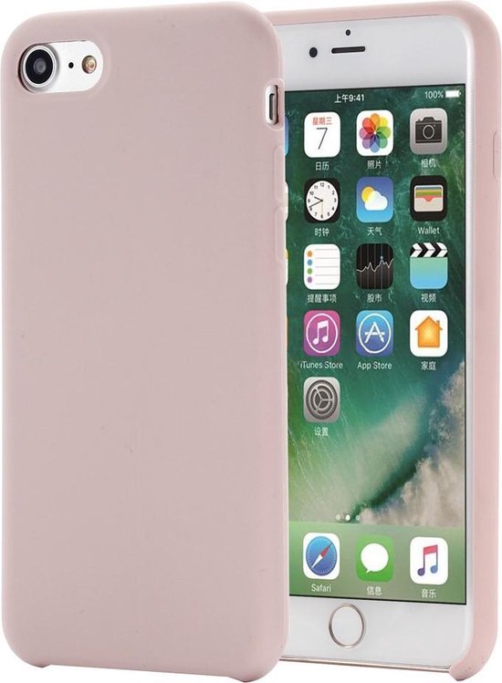 Silicone Case Iphone 7 8 Se 2020 Hoesje Roze