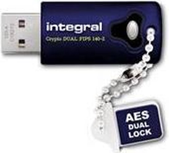 Integral 16GB Crypto Dual FIPS 140-2 Encrypted USB 3.0 USB flash drive ...
