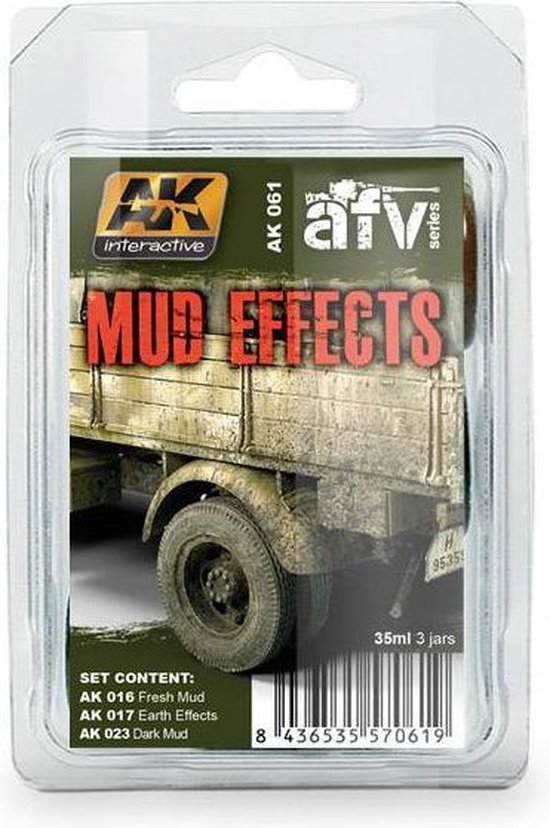 AK Interactive AK061 - Mud Effects Weathering Set - 3 x 35ml | bol