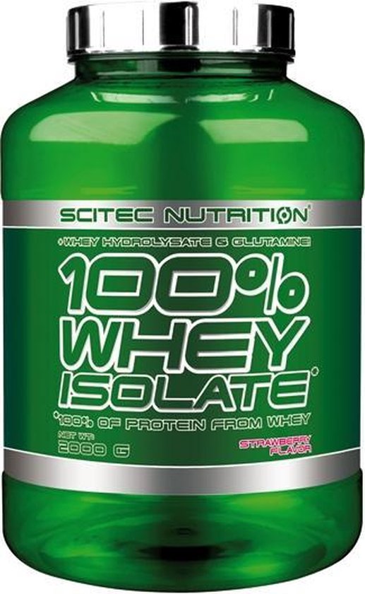 Scitec Nutrition - 100% Whey Isolate Protein met extra Glutamine - 2000 ...