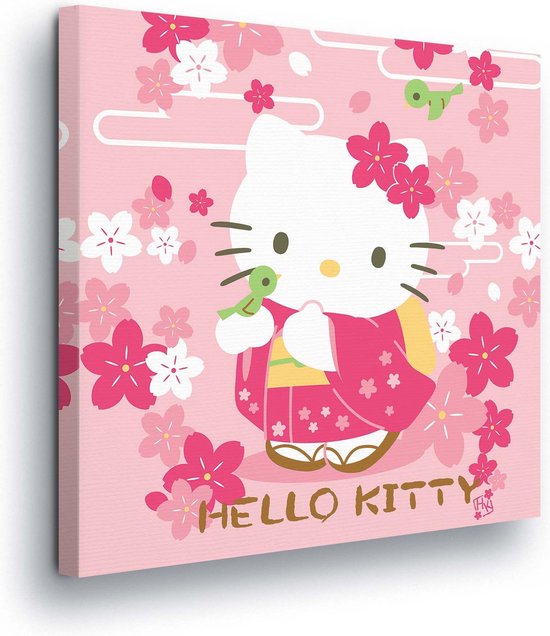 Hello Kitty Canvas Print 80cm x 80cm | bol