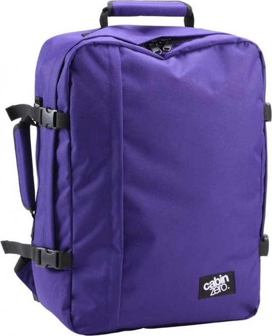 Cabinzero Classic 44L - handbagage rugzak - 55x40x20 cm - Original Purple | bol.com