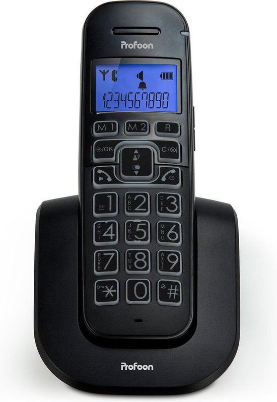 Profoon PDX-2808 Big button DECT telefoon - Groot verlicht display en ...