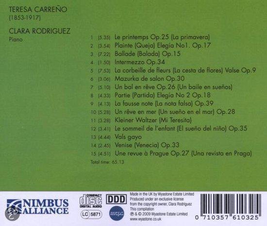 Piano Music - Clara Rodriguez, Rodriguez Clara | CD (album) | Muziek ...