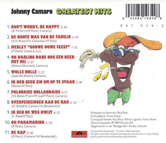 Greatest Hits, Johnny Camaro ( Alfred Lagarde ) | CD (album) | Muziek | bol