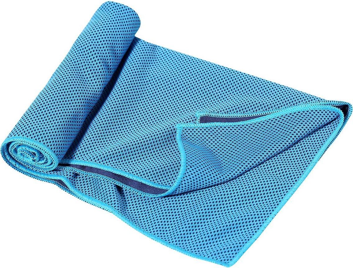 Microvezel Handdoek Cooling Towel Sporthanddoek – Blauw | bol.com