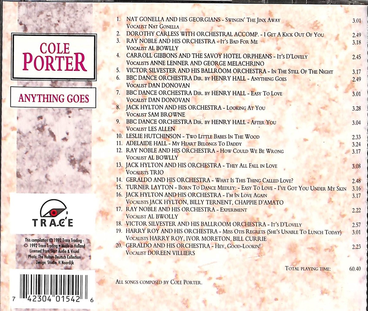 The world of Cole Porter - Anything goes, Cole Porter | CD (album ...