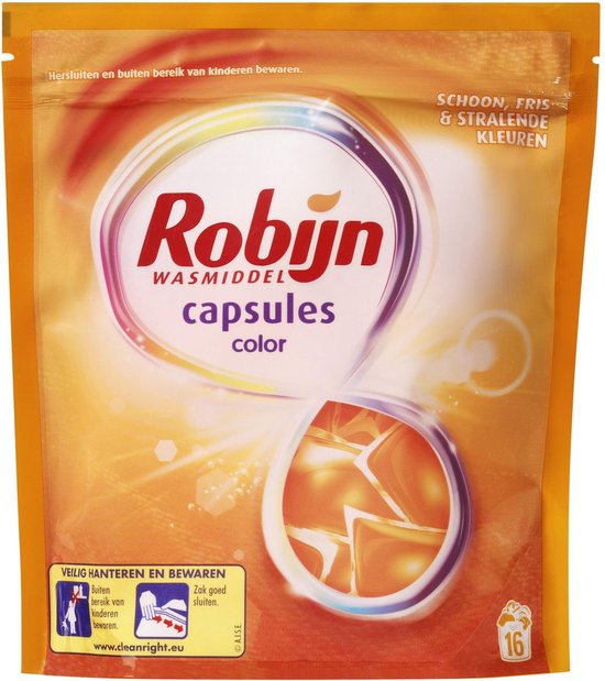 Robijn Capsules Color - 48 wasbeurten - Wasmiddel | bol