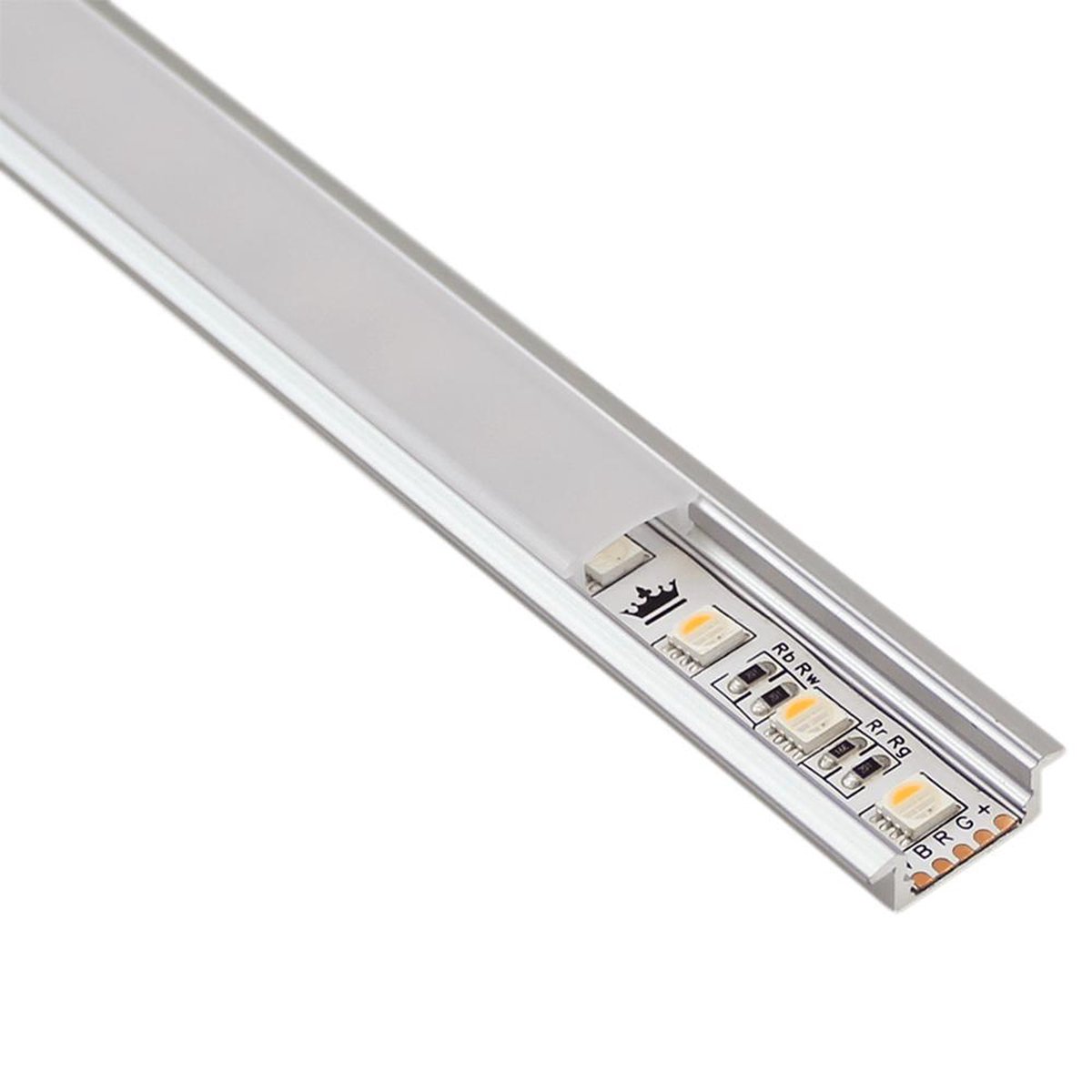 Led strip profiel inbouw 3M - 8 mm hoog | bol