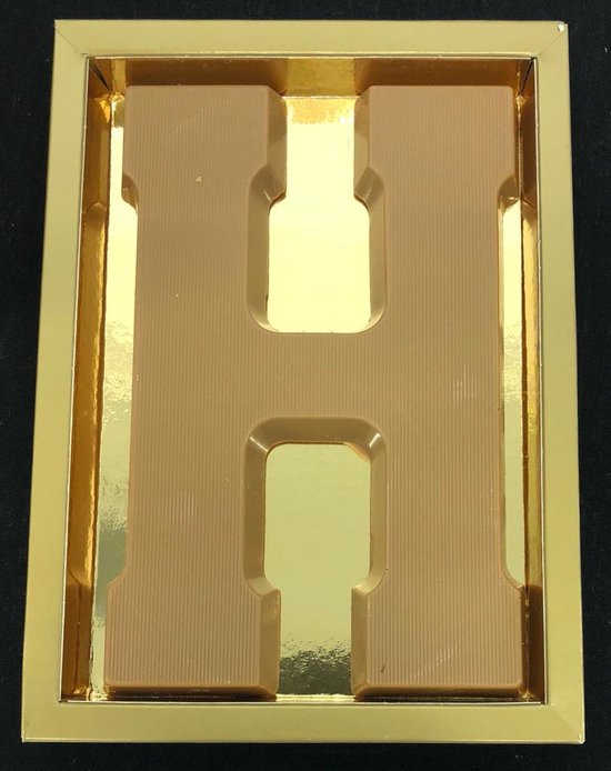 Ambachtelijk gemaakte chocoladeletter H melk - 190 gram | bol