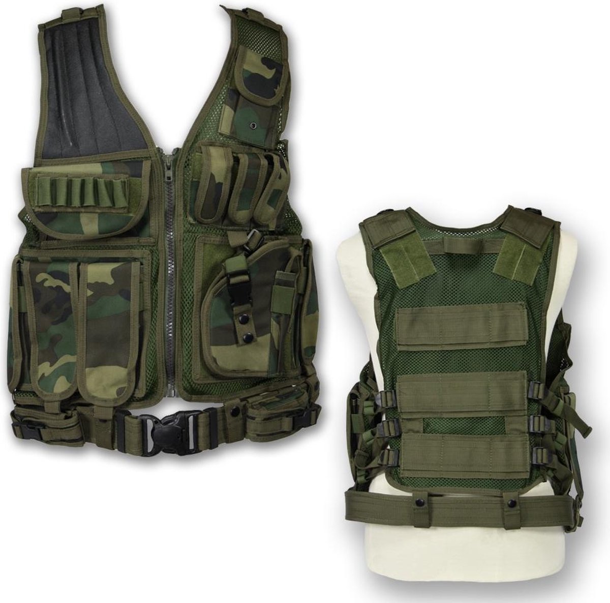 Tactical vest Predator woodland camo | bol.com