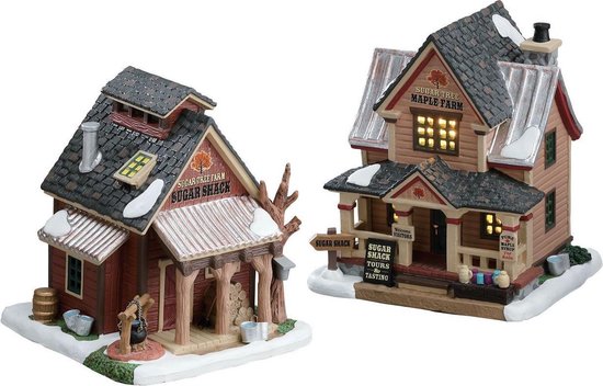 Lemax - Sugartree Maple Farm, Set Of 2, B/o Led uit de 2017 Collectie | bol