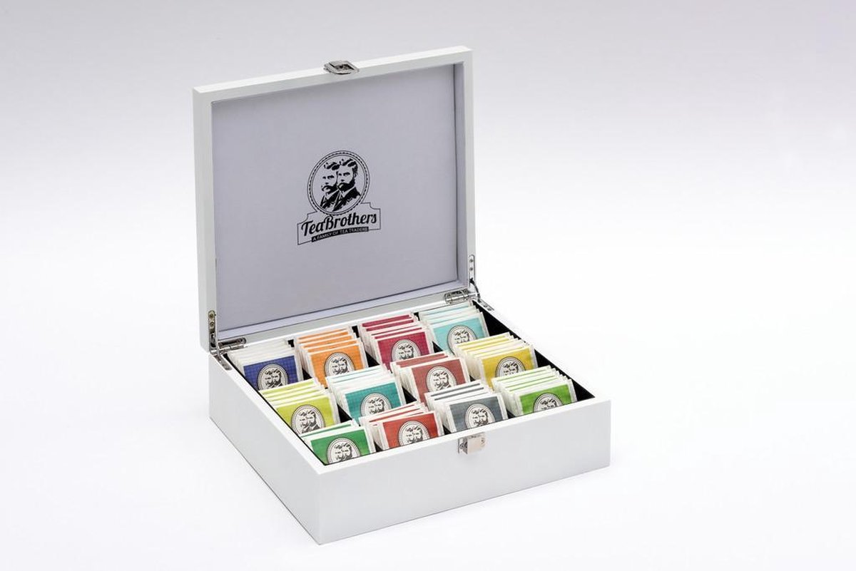 Tea brothers 12 vaks theekist wit | bol.com