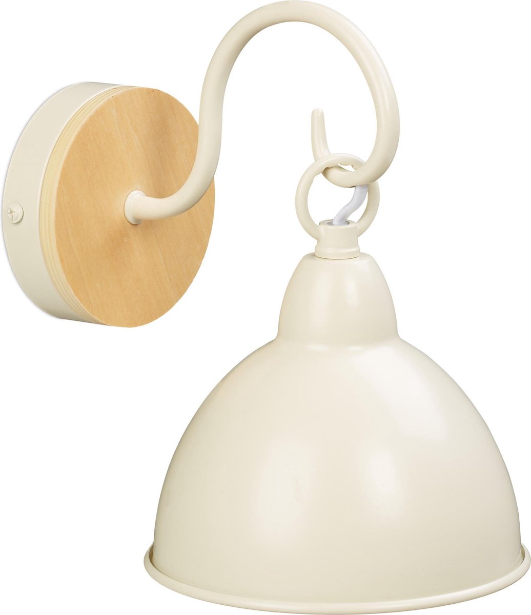 relaxdays wandlamp binnen - vintage - slaapkamer - muurlamp - ijzer ...