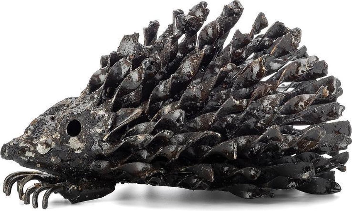 Zimbolic - Tuinbeeld - Egeltje 9cm - Fair trade & Duurzaam Recycled ...