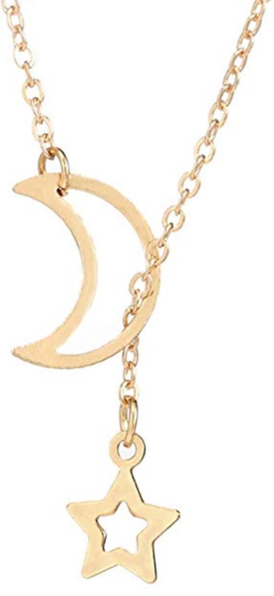 ketting dames | ketting dames ster en maan | layer ketting ...
